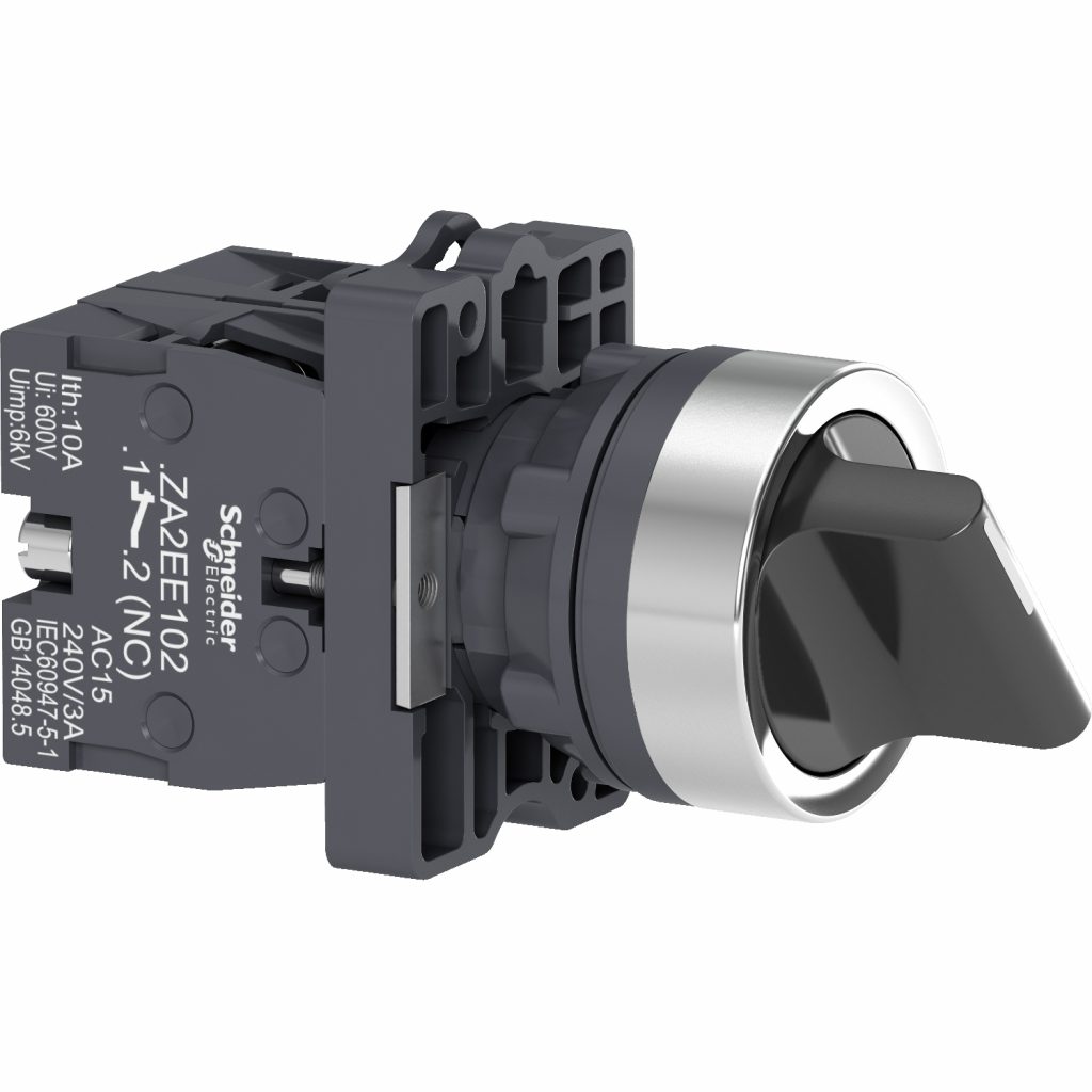 XA2ED25 Selector switch - Ø22 - standard handle - 2 positions - 1NO+1NC ...